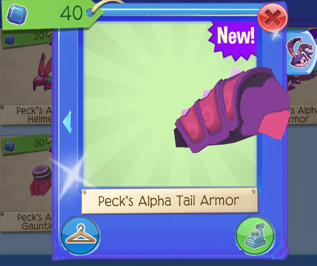 Peck's Alpha Tail Armor | Animal Jam Wiki | Fandom