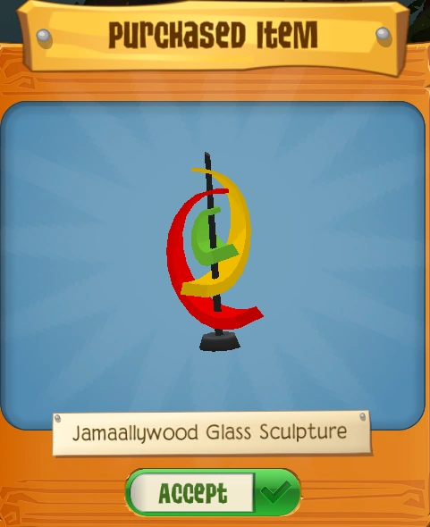 Jamaallywood Glass Sculpture | Animal Jam Wiki | Fandom