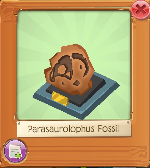Parasaurolophus Fossil | Animal Jam Wiki | Fandom
