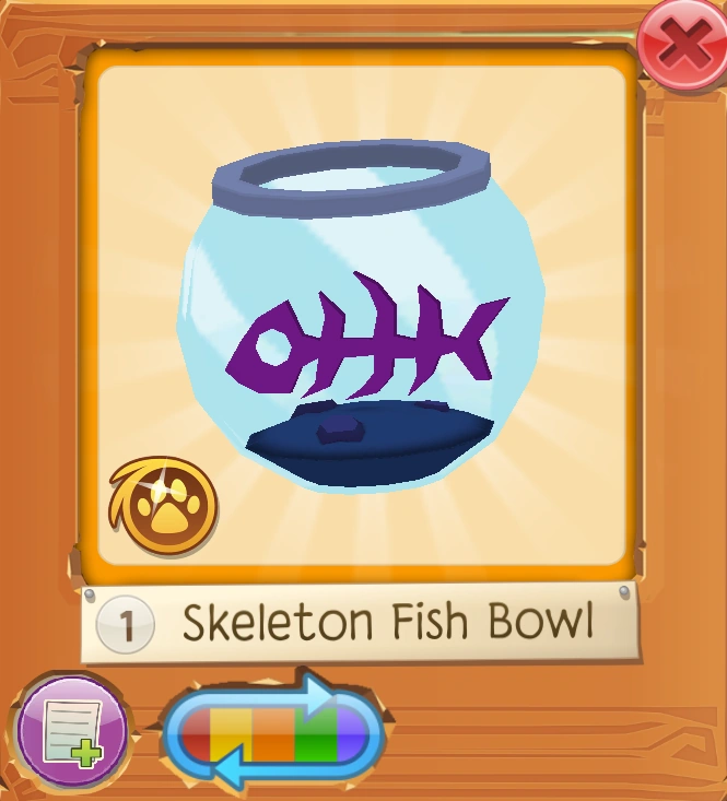 Skeleton Fish Bowl | Animal Jam Wiki | Fandom