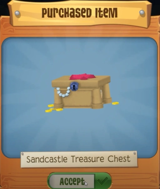 Sandcastle Treasure Chest | Animal Jam Wiki | Fandom