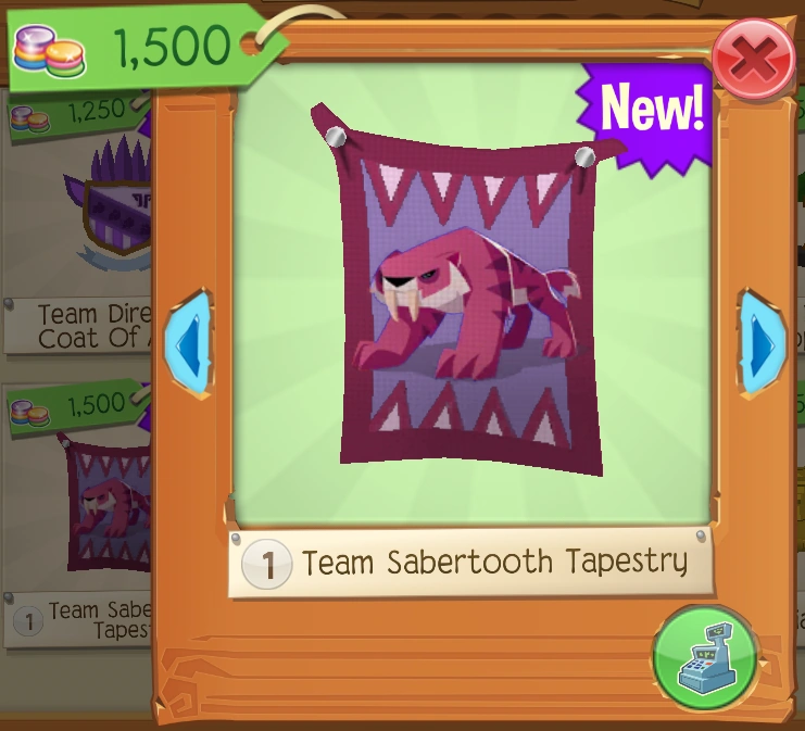 Team Sabertooth Tapestry | Animal Jam Wiki | Fandom