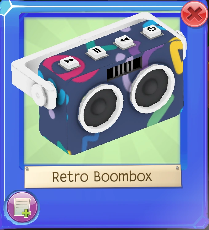 Retro Boombox | Animal Jam Wiki | Fandom
