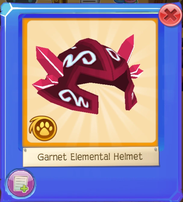 Garnet Elemental Helmet | Animal Jam Wiki | Fandom