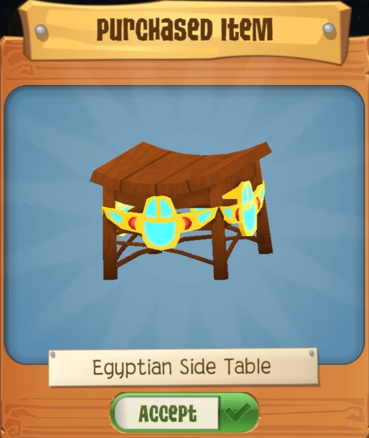 Egyptian Side Table | Animal Jam Wiki | Fandom
