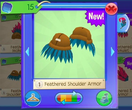 Feathered Shoulder Armor | Animal Jam Wiki | Fandom