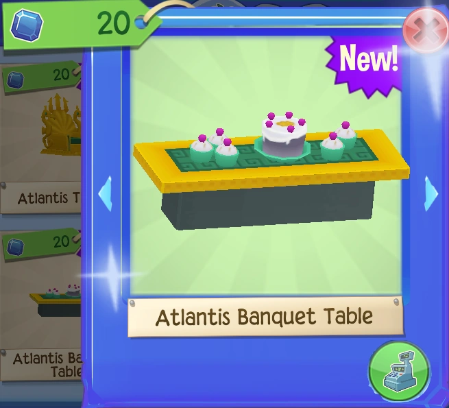 Atlantis Banquet Table | Animal Jam Wiki | Fandom