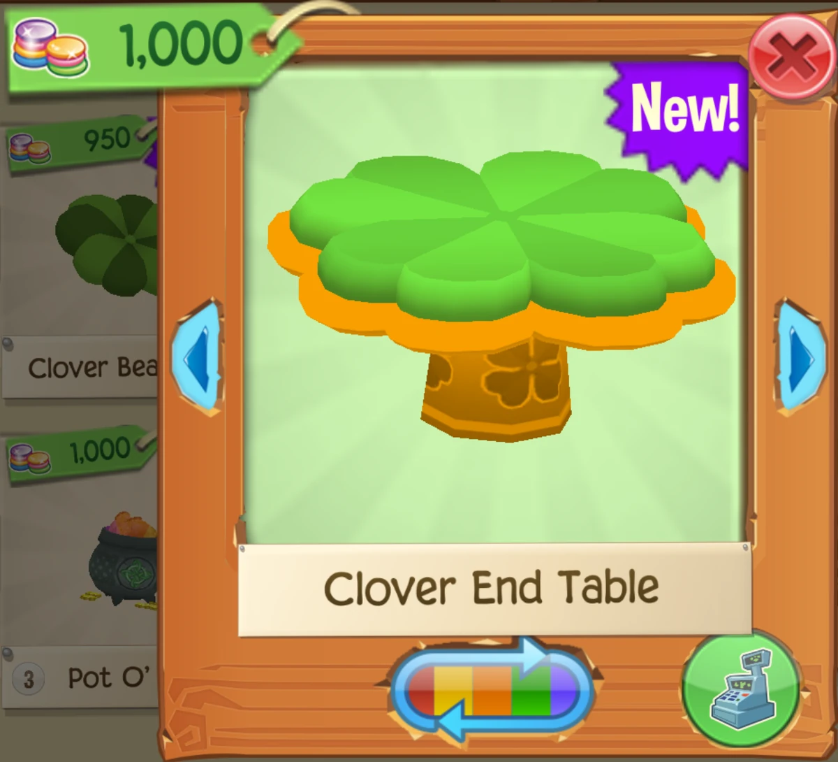 Clover End Table | Animal Jam Wiki | Fandom