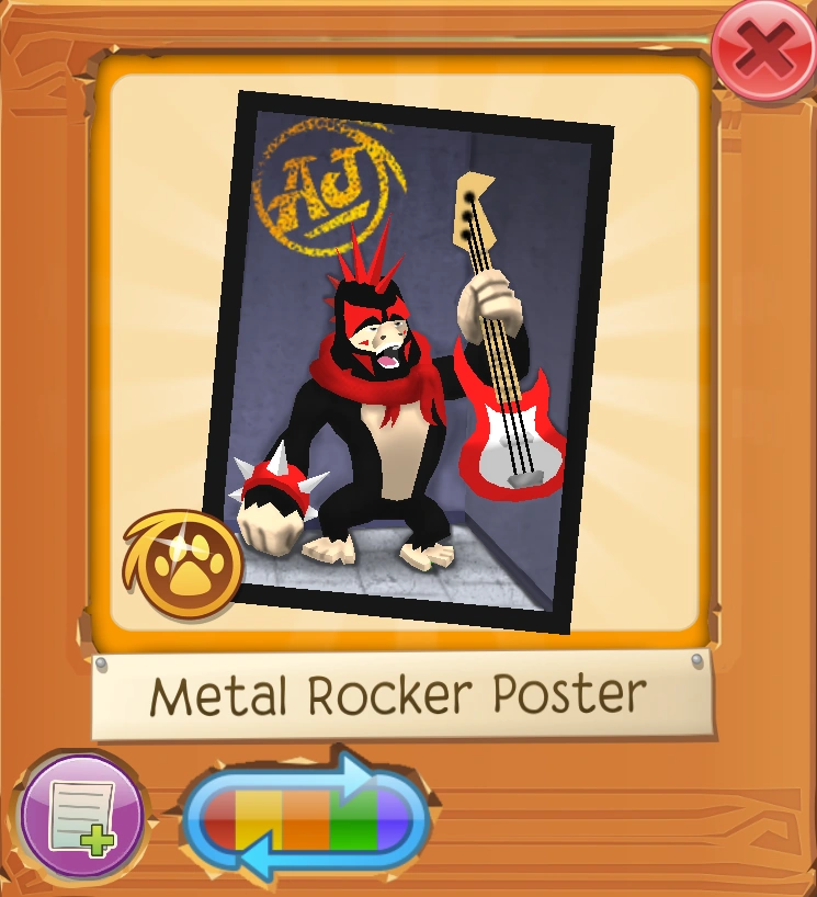 Metal Rocker Poster | Animal Jam Wiki | Fandom