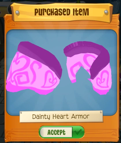 Dainty Heart Armor | Animal Jam Wiki | Fandom