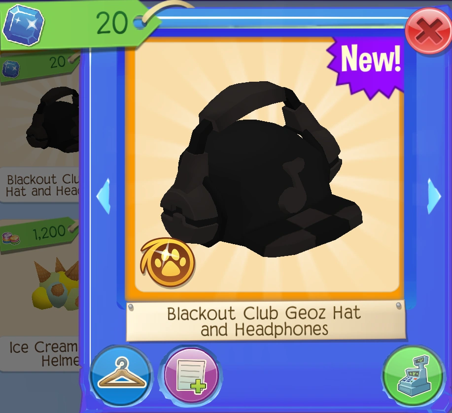 Blackout Club Geoz Hat and Headphones | Animal Jam Wiki | Fandom