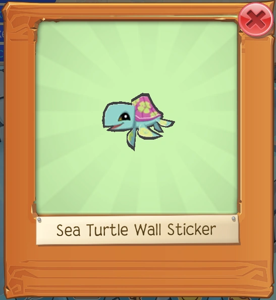Sea Turtle Wall Sticker | Animal Jam Wiki | Fandom