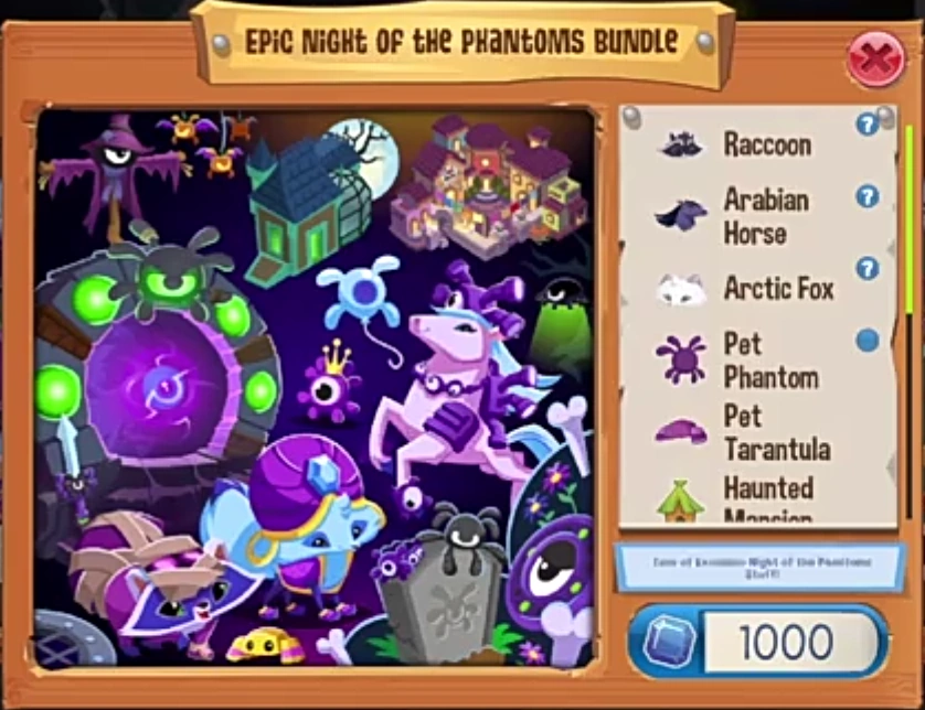 Epic Night of the Phantoms Bundle (2019) | Animal Jam Wiki | Fandom