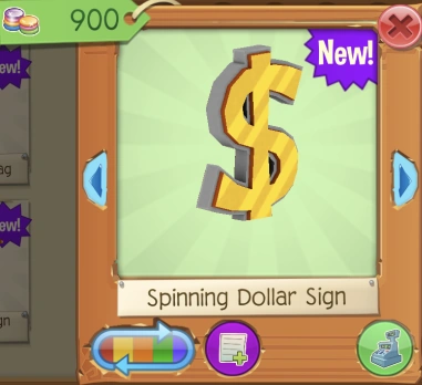 Spinning Dollar Sign | Animal Jam Wiki | Fandom