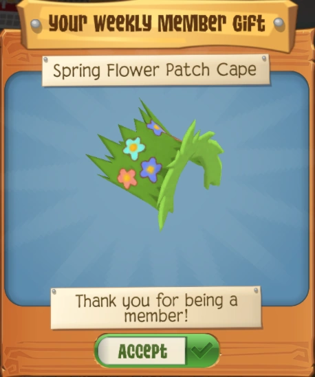Spring Flower Patch Cape | Animal Jam Wiki | Fandom