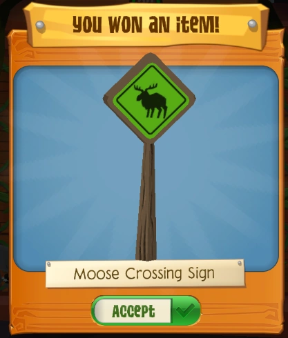 Moose Crossing Sign | Animal Jam Wiki | Fandom