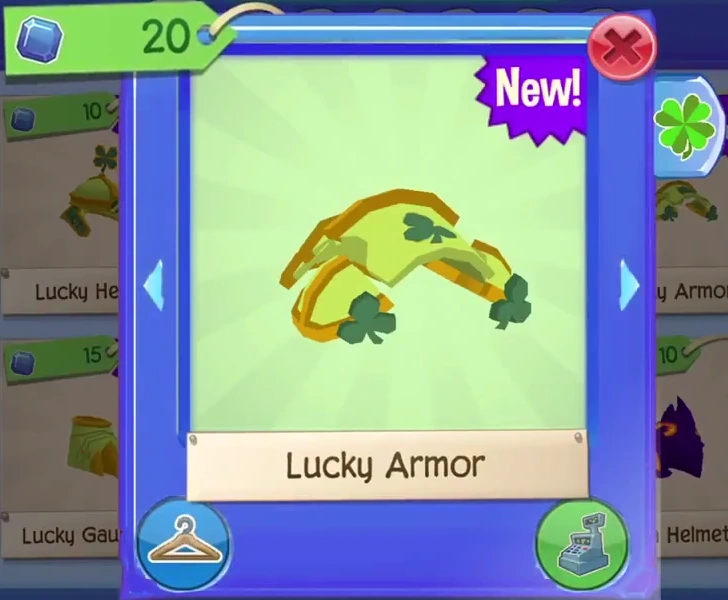 Lucky Armor | Animal Jam Wiki | Fandom