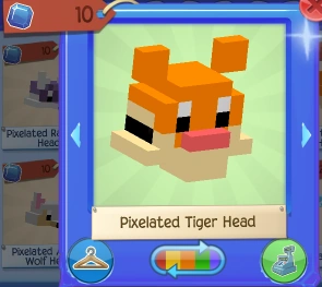 Pixelated Tiger Head | Animal Jam Wiki | Fandom