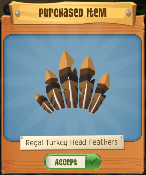 Regal Turkey Head Feathers | Animal Jam Wiki | Fandom