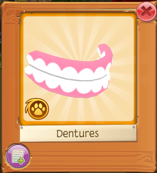 Dentures | Animal Jam Wiki | Fandom