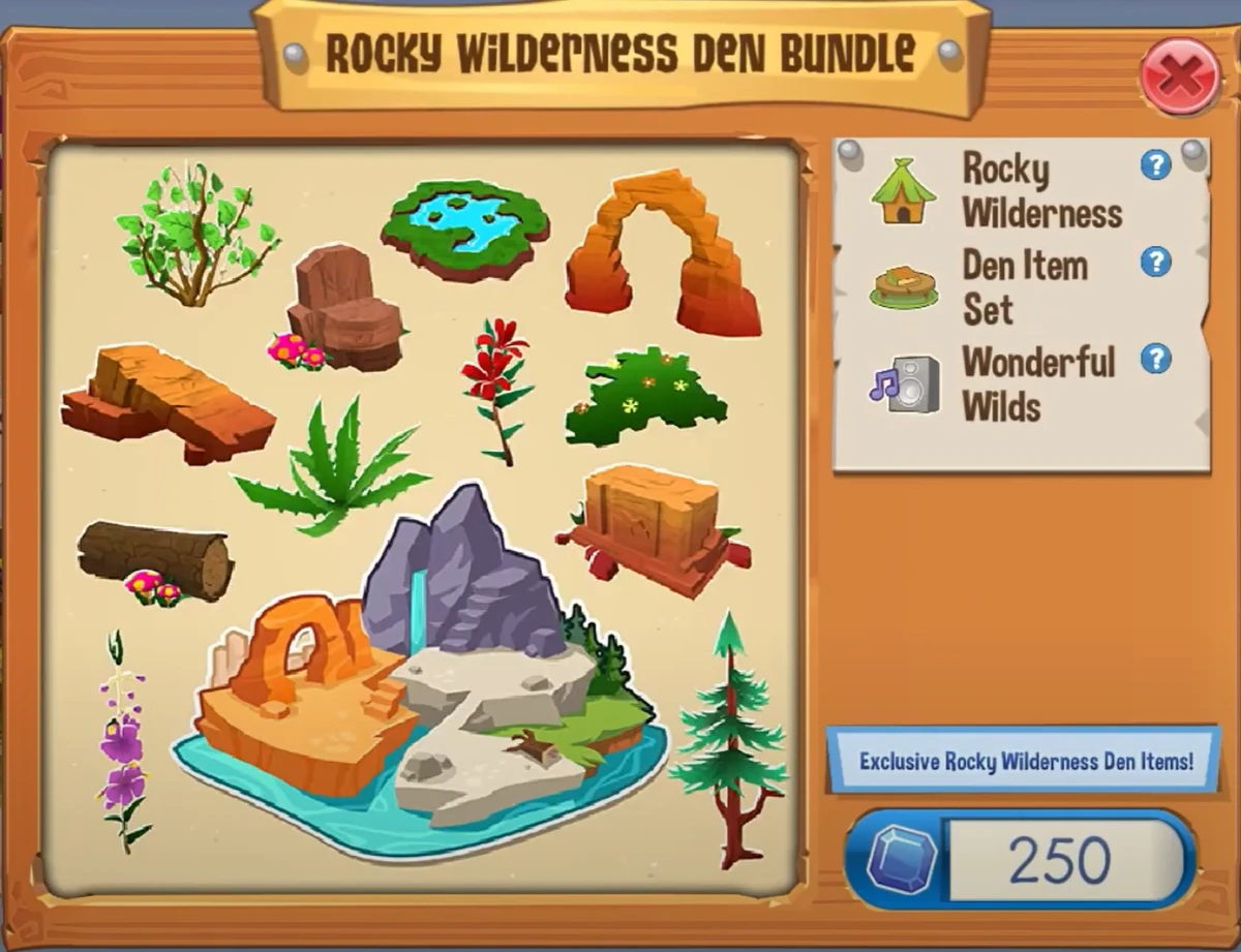 Rocky Wilderness Den Bundle | Animal Jam Wiki | Fandom