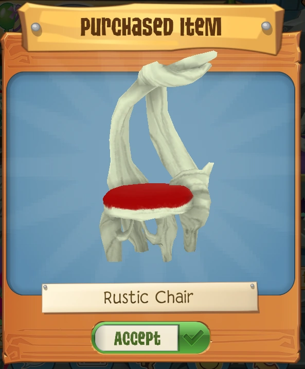 Rustic Chair | Animal Jam Wiki | Fandom