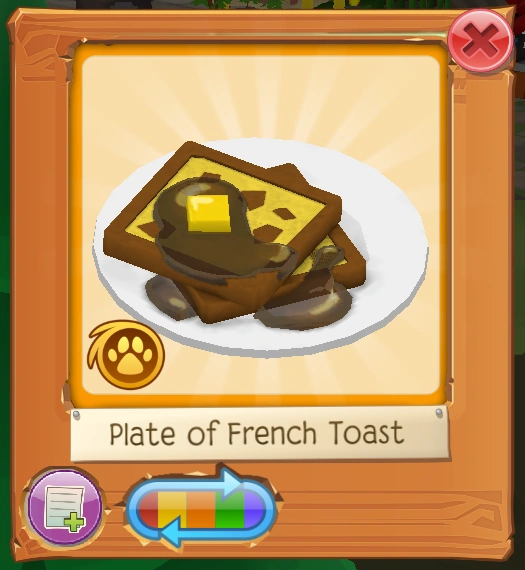 Plate of French Toast | Animal Jam Wiki | Fandom