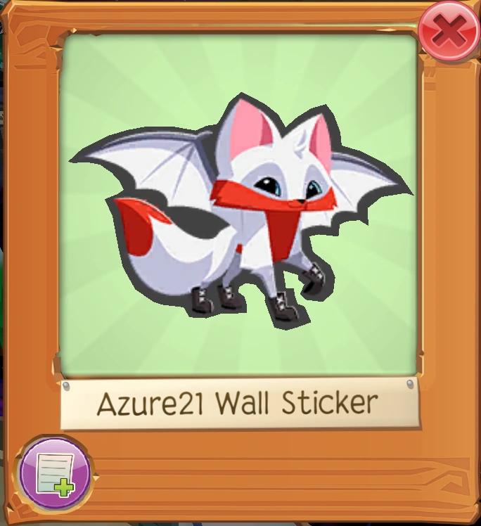 Azure21 Wall Sticker | Animal Jam Wiki | Fandom