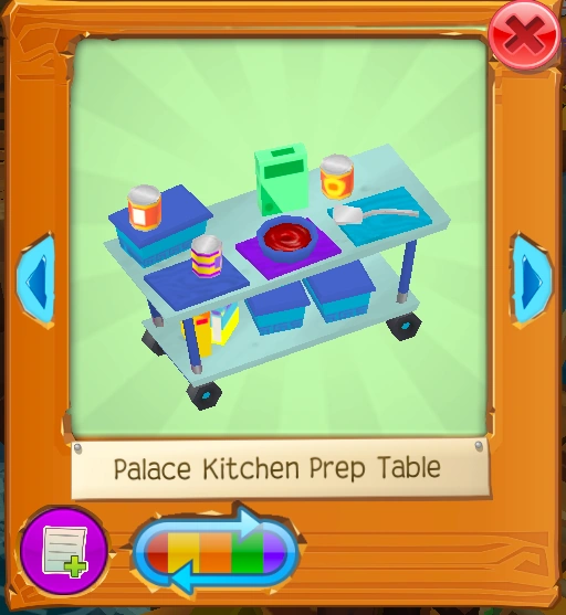 Palace Kitchen Prep Table/Unreleased | Animal Jam Wiki | Fandom