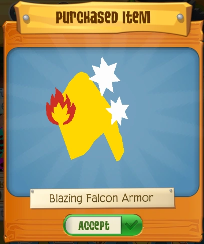 Blazing Falcon Armor | Animal Jam Wiki | Fandom