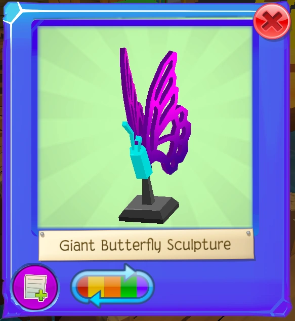 Giant Butterfly Sculpture | Animal Jam Wiki | Fandom