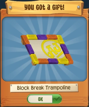 Block Break Trampoline | Animal Jam Wiki | Fandom