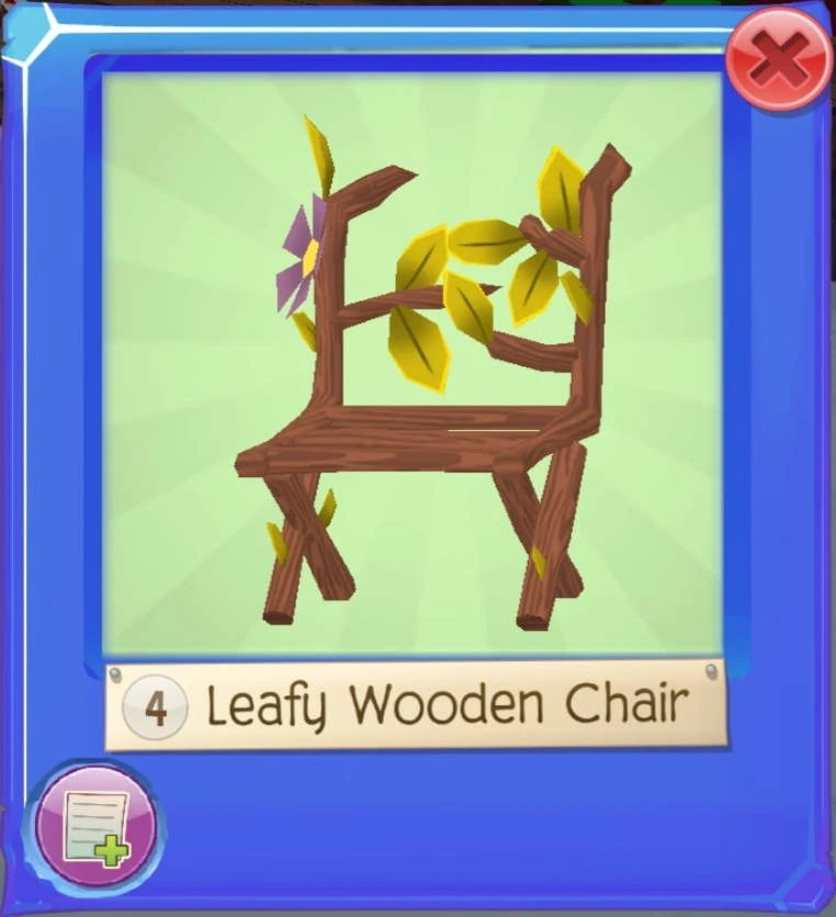 Leafy Wooden Chair | Animal Jam Wiki | Fandom