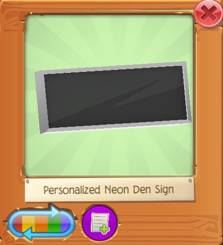 Personalized Neon Den Sign | Animal Jam Wiki | Fandom