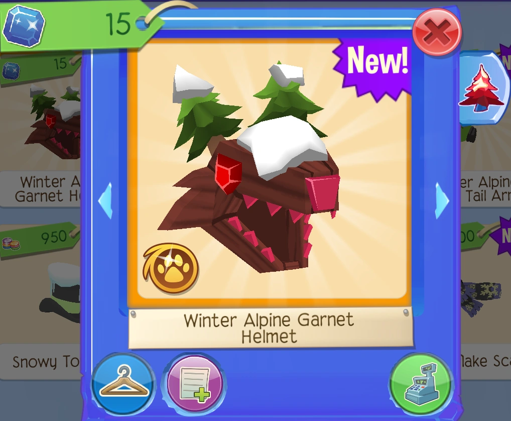Winter Alpine Garnet Helmet | Animal Jam Wiki | Fandom