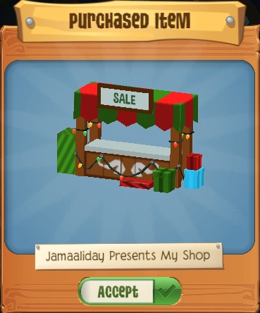 Jamaaliday Present My Shop | Animal Jam Wiki | Fandom