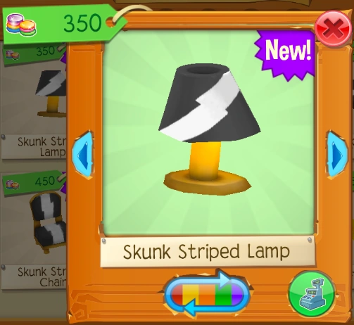 Skunk Striped Lamp | Animal Jam Wiki | Fandom