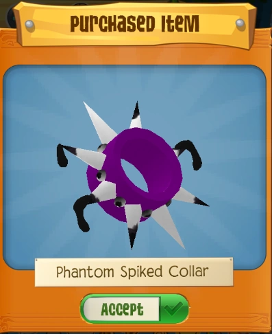 Phantom Spiked Collar | Animal Jam Wiki | Fandom