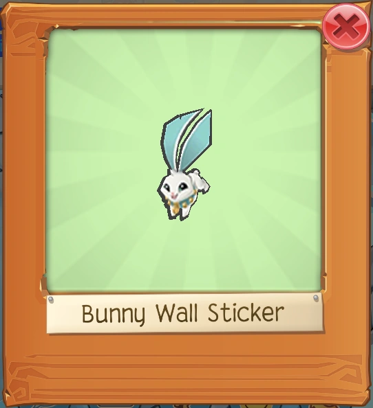 Bunny Wall Sticker | Animal Jam Wiki | Fandom