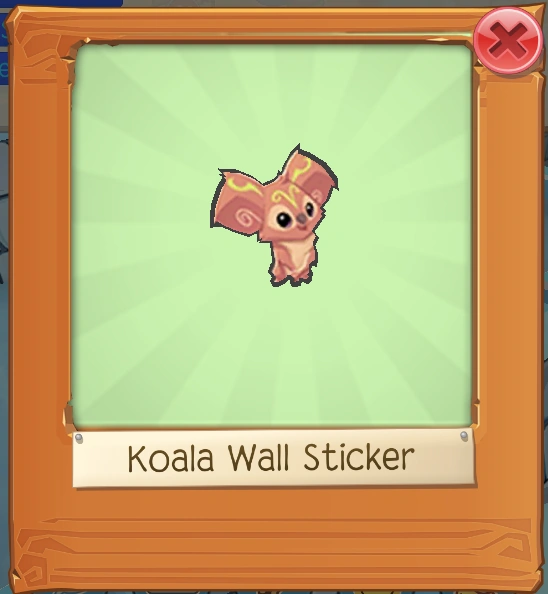 Koala Wall Sticker | Animal Jam Wiki | Fandom