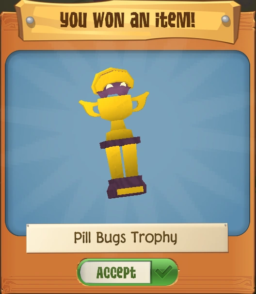 Pill Bugs Trophy | Animal Jam Wiki | Fandom