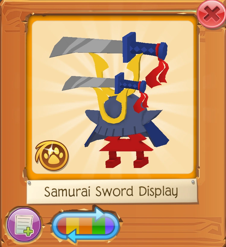 Samurai Sword Display | Animal Jam Wiki | Fandom
