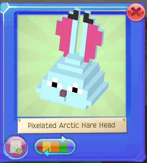 Pixelated Arctic Hare Head | Animal Jam Wiki | Fandom