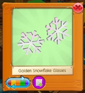 Golden Snowflake Glasses | Animal Jam Wiki | Fandom