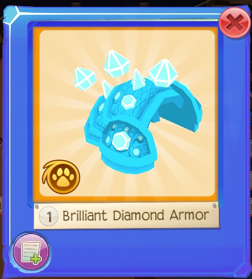 Brilliant Diamond Armor | Animal Jam Wiki | Fandom