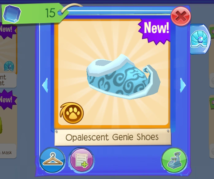 Opalescent Genie Shoes | Animal Jam Wiki | Fandom
