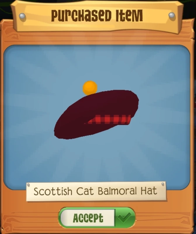 Scottish Cat Balmoral Hat | Animal Jam Wiki | Fandom