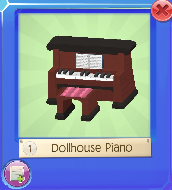 Dollhouse Piano | Animal Jam Wiki | Fandom