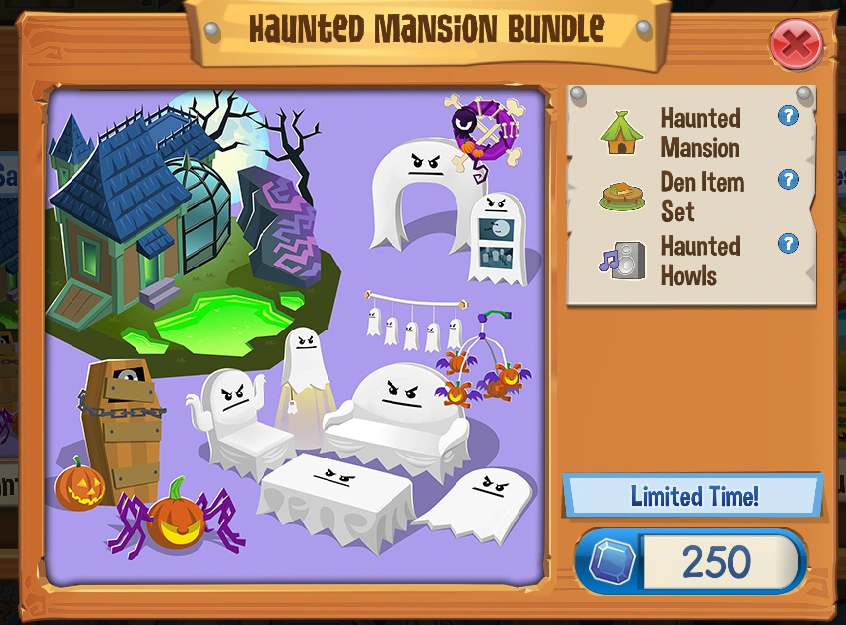 Haunted Mansion Bundle (2017) | Animal Jam Wiki | Fandom