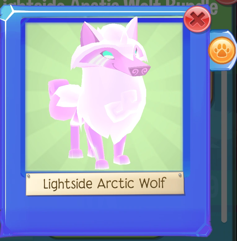 Lightside Arctic Wolf | Animal Jam Wiki | Fandom